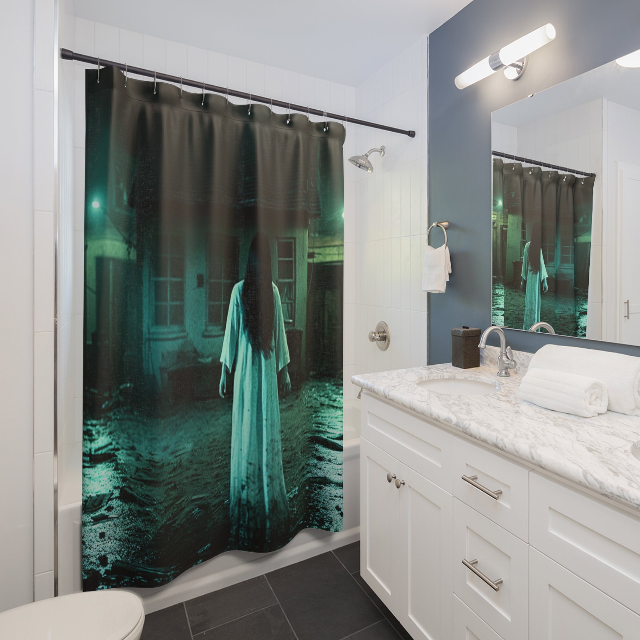 The Ring Sadako Yamamura Halloween Design Shower Curtain - Etsy