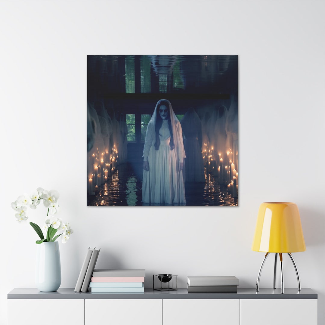 La Llorona the Crying Lady Halloween Design Canvas Gallery Wraps Horror ...