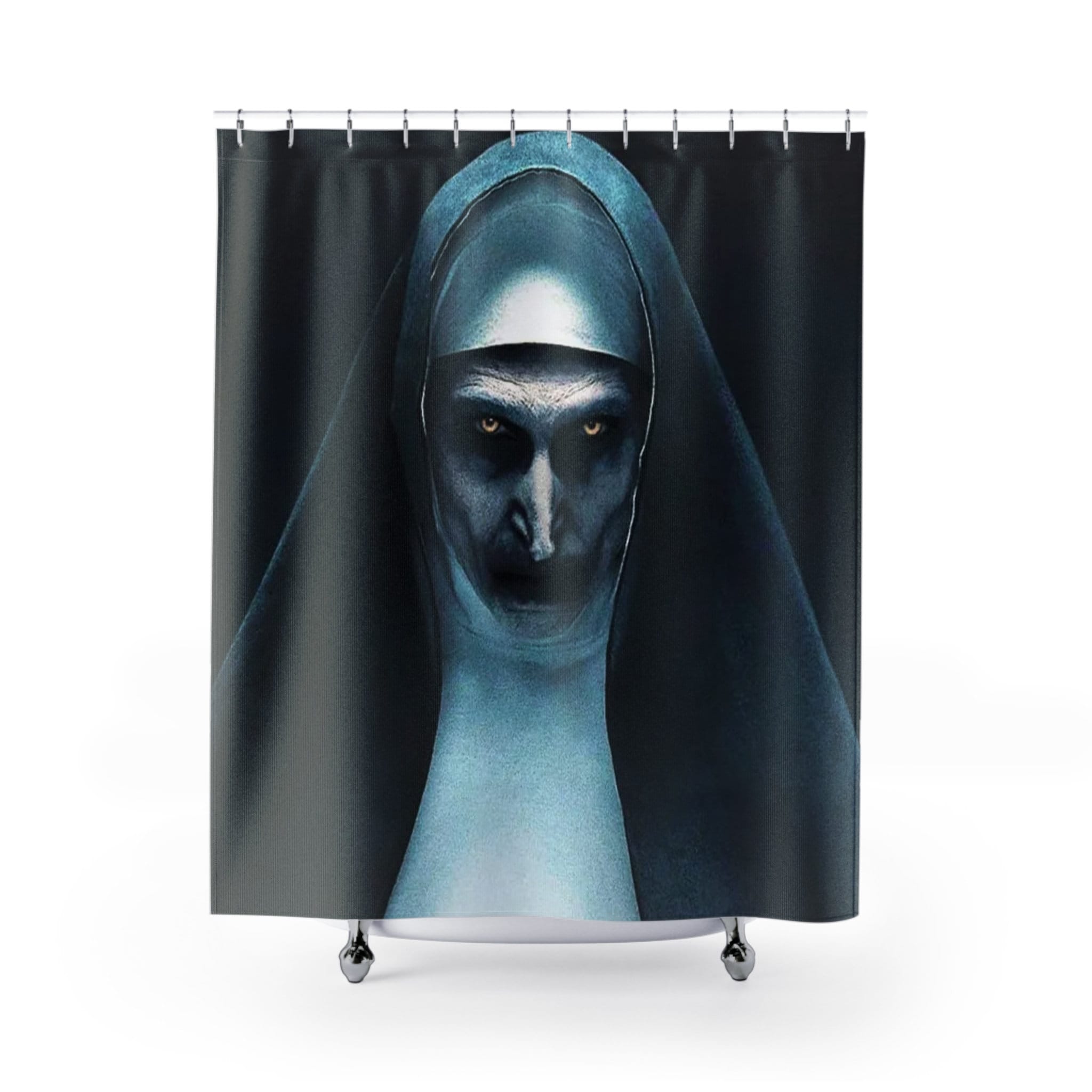 The Nun Valak Halloween Design Shower Curtain Spooky Bathroom Decor ...