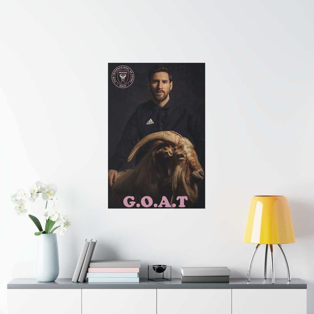 Inspired Lionel Messi GOAT Poster Iconic Football Art - Etsy