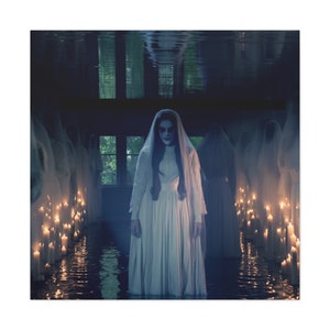 La Llorona the Crying Lady Halloween Design Canvas Gallery Wraps Horror ...