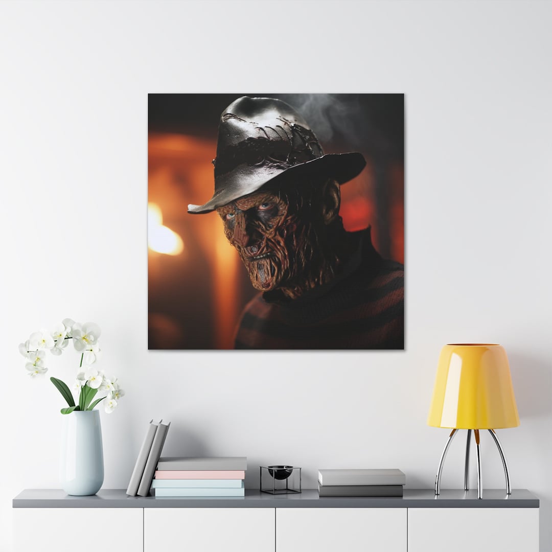 Modern Freddy Krueger Nightmare on Elm Street Halloween Design Canvas ...