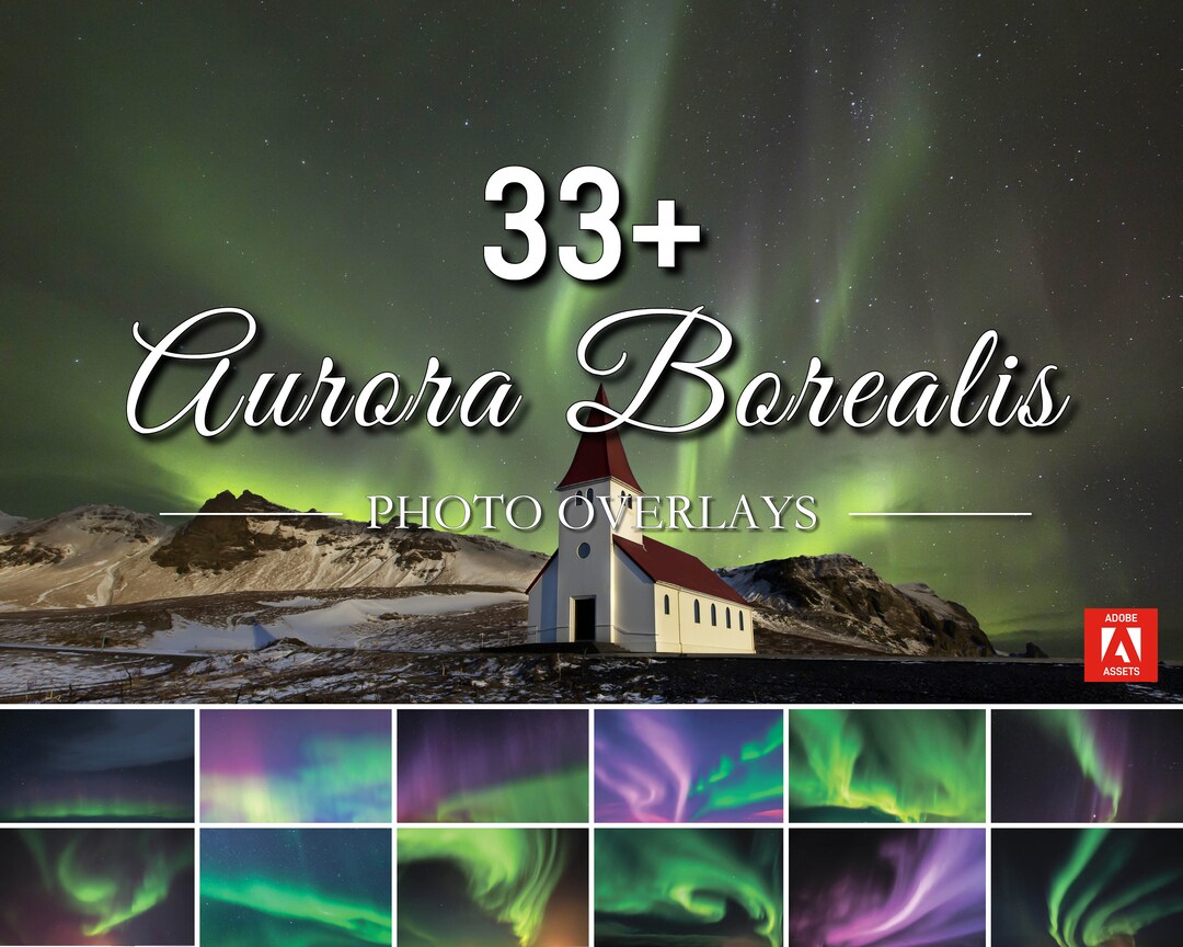 33+ Aurora Borealis Overlay Photoshop - Etsy
