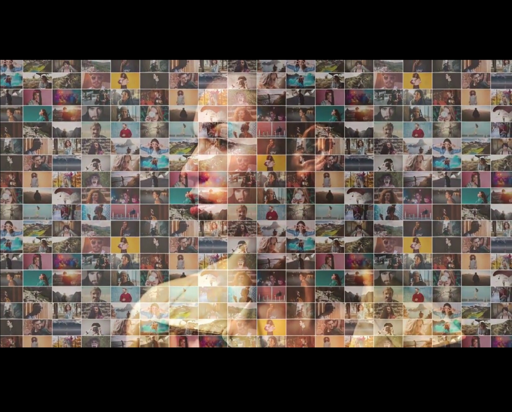 Photo Collage Video Wall Reveal Intro Opener | Template, Preset, 3D ...