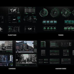 263 Ultimate HUD UI Elements Pack | Titles, Element, Technology ...