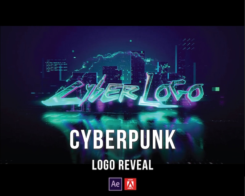 Cyberpunk Animated Logo Reveal Logo Opener, Intro, Neon Effect ...