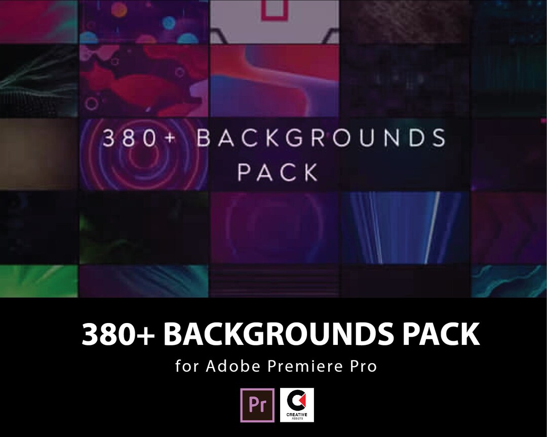 380 Backgrounds Pack for Adobe Premiere Pro - Creative, Abstract ...