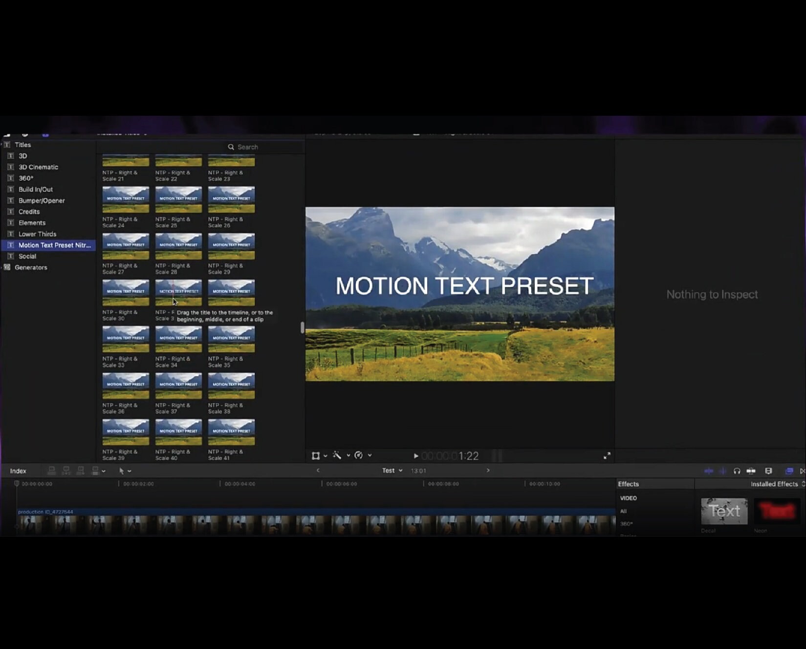 500 Motion Text Presets Animation Title, Graphic, Lower Thirds, Big ...