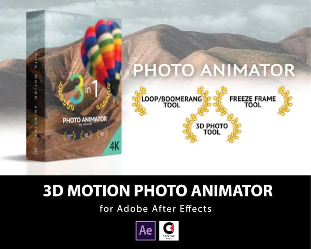 3D Motion Photo Animator Template Preset Bundle | Motion, Transition ...