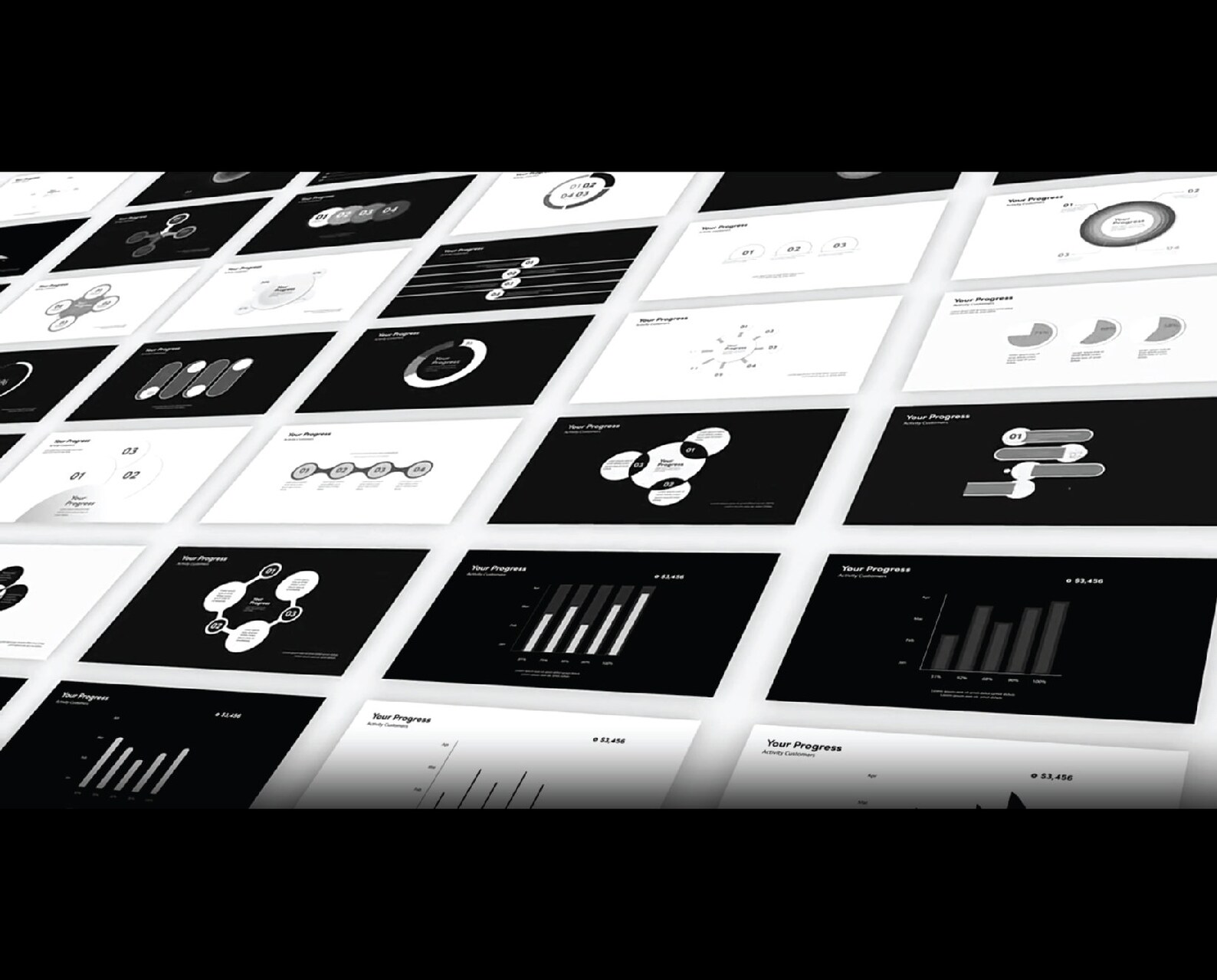 290 Animated Infographics | Data Charts, Including Pie Charts, Bar ...