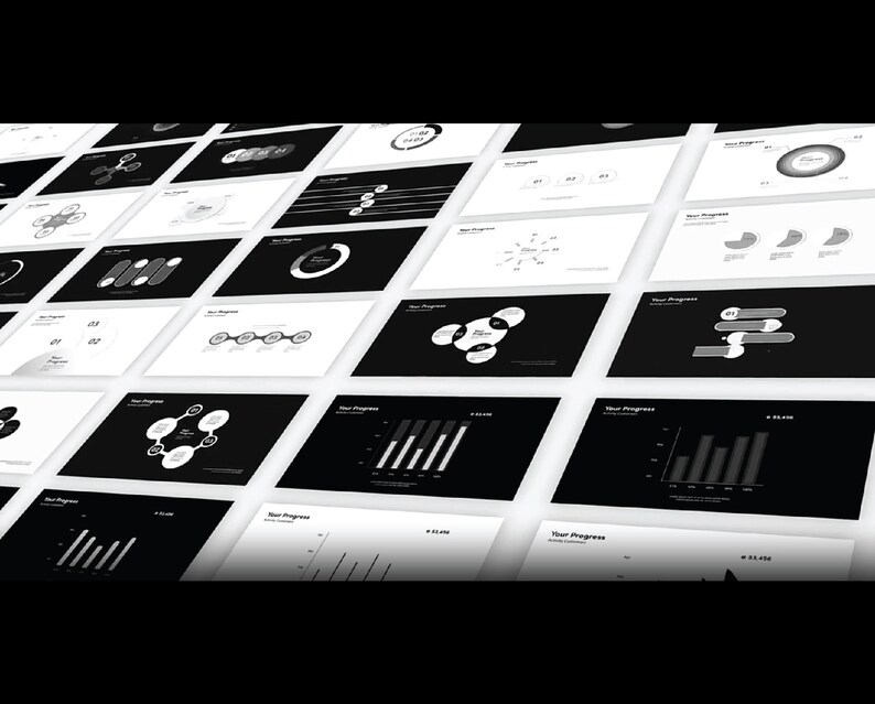290 Animated Infographics Data Charts, Including Pie Charts, Bar Graphs ...