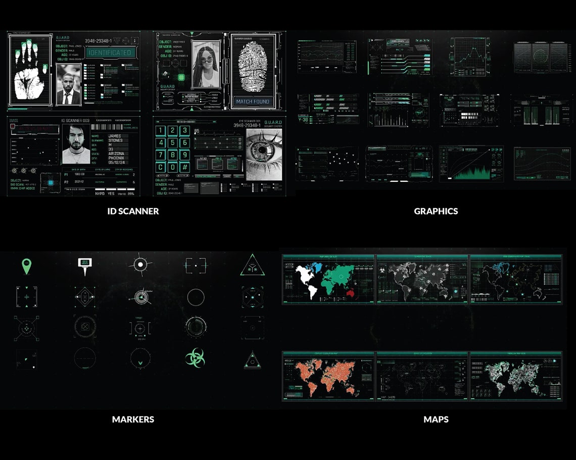 263 Ultimate HUD UI Elements Pack Titles, Element, Technology, Graphics ...