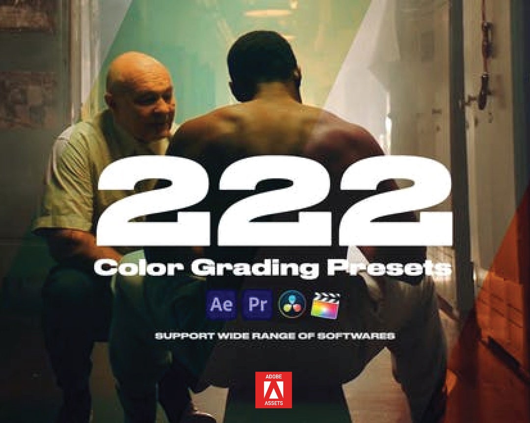 222 Cinematic Color Grading Luts Presets: Video Editing Plugin - Etsy UK