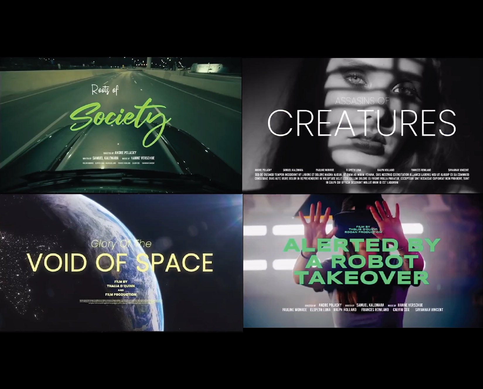 Trendy Cinematic Movie Film Title Pack Bundle | Texts, Openers, Intro ...