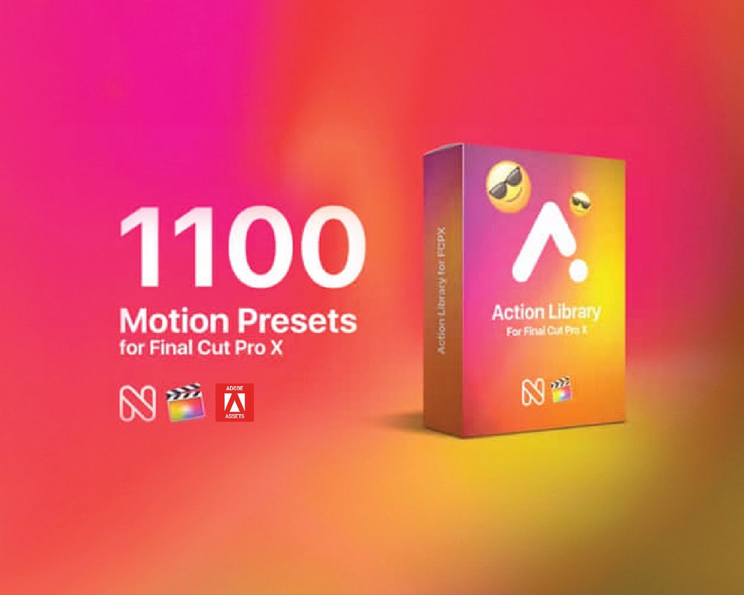 1100 Motion Animation Presets for Final Cut Pro X, FCPX Plugin | Ease ...