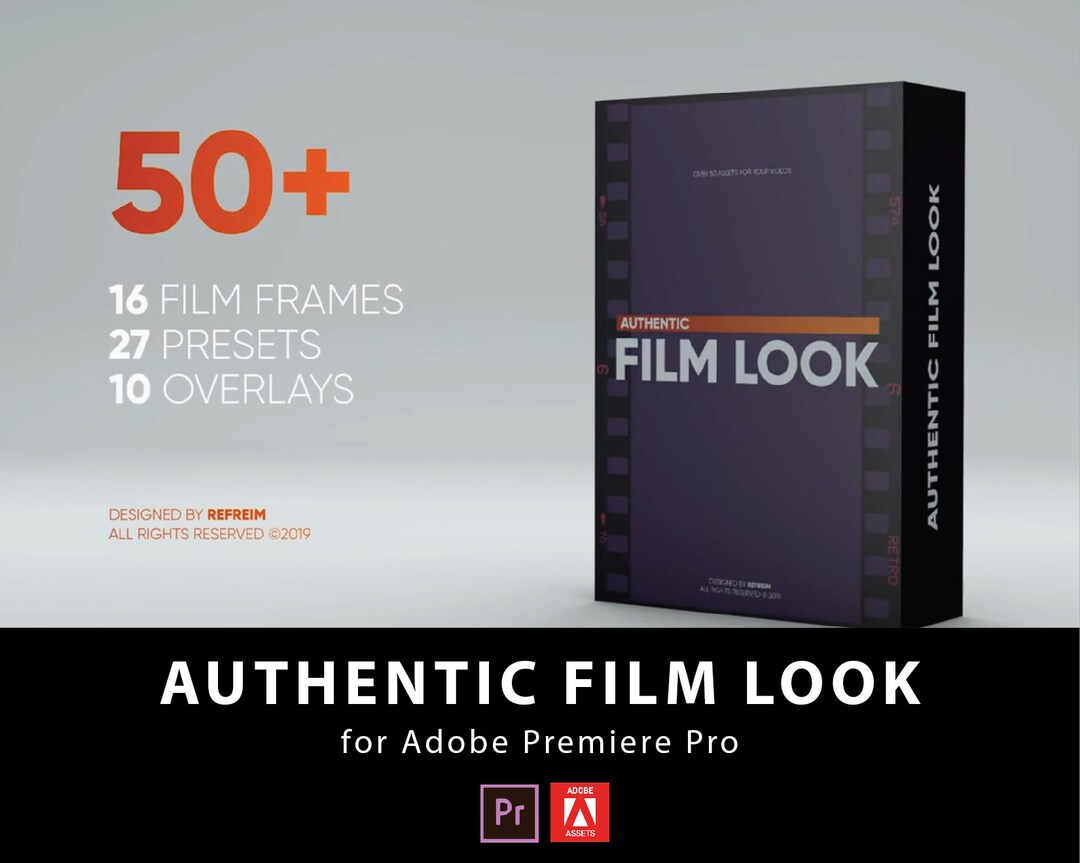 Authentic Film Look Overlay Preset Video Frame Preset Bundle Pack ...