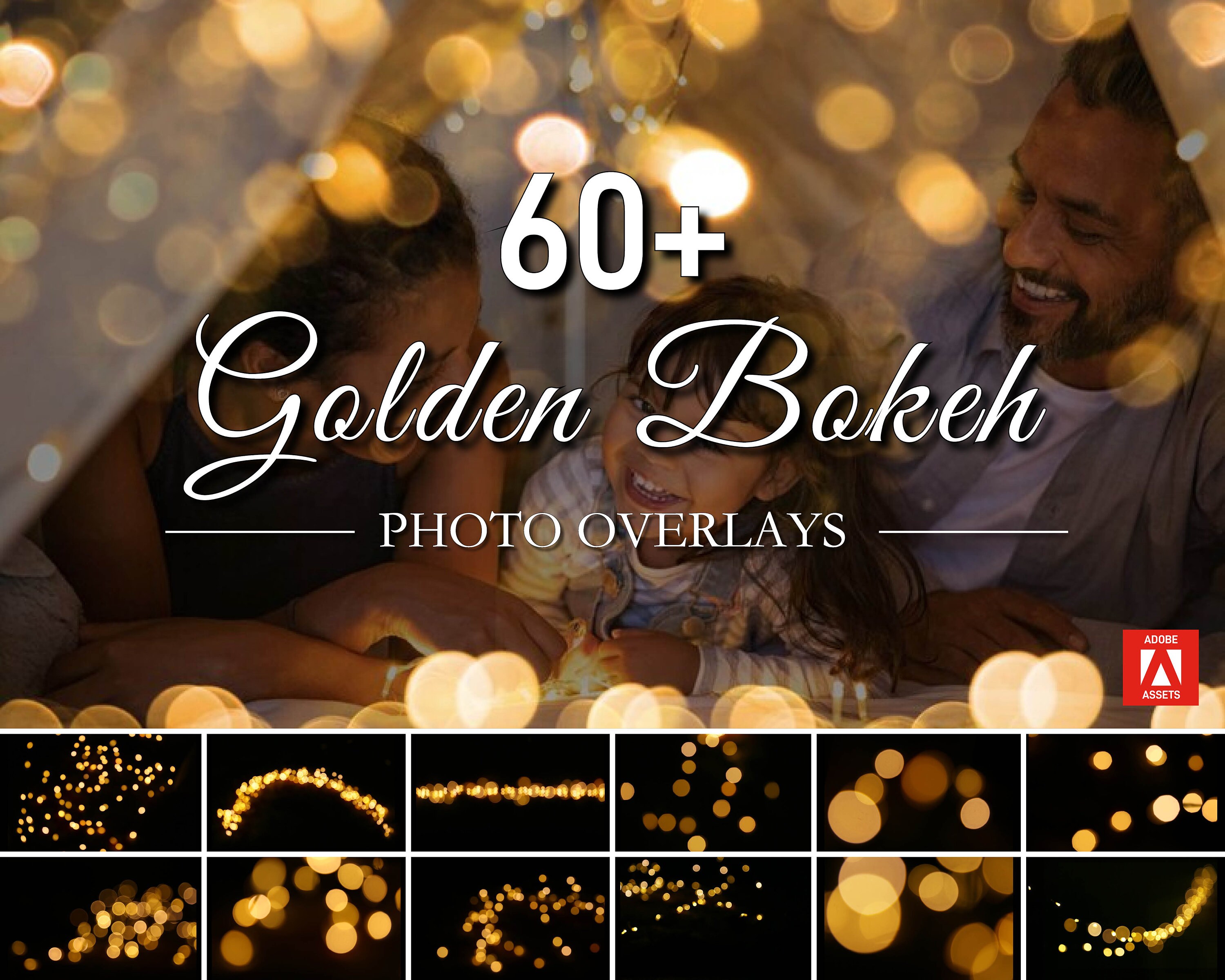 60+ Golden Shiny Bokeh Photoshop Overlay - Etsy