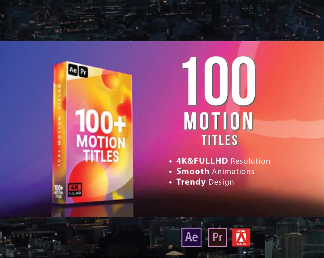 100 Modern Text Titles With Dynamic Layout and Animation Motion Titles ...