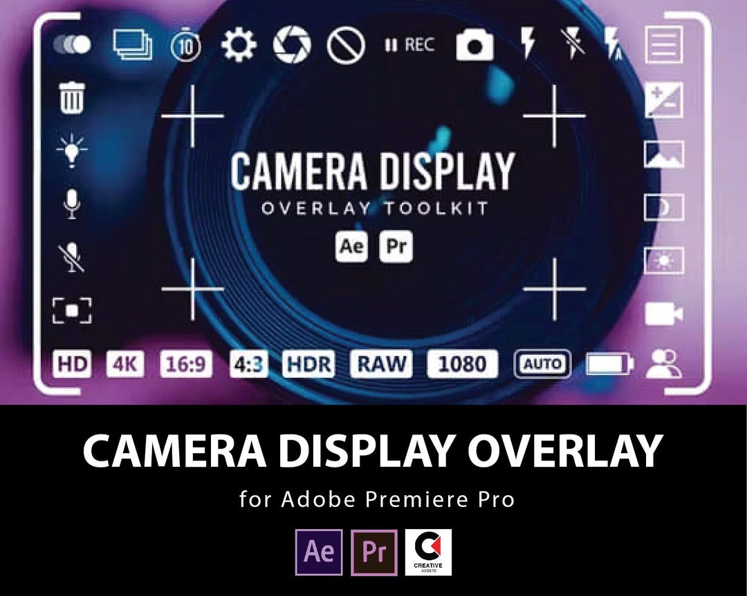 Camera Display Overlay Toolkit for Adobe Premiere Pro & After Effects ...