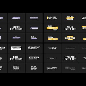 100+ ANIMATED LOWER THIRDS for Premiere Pro | Big Titles, Texts ...