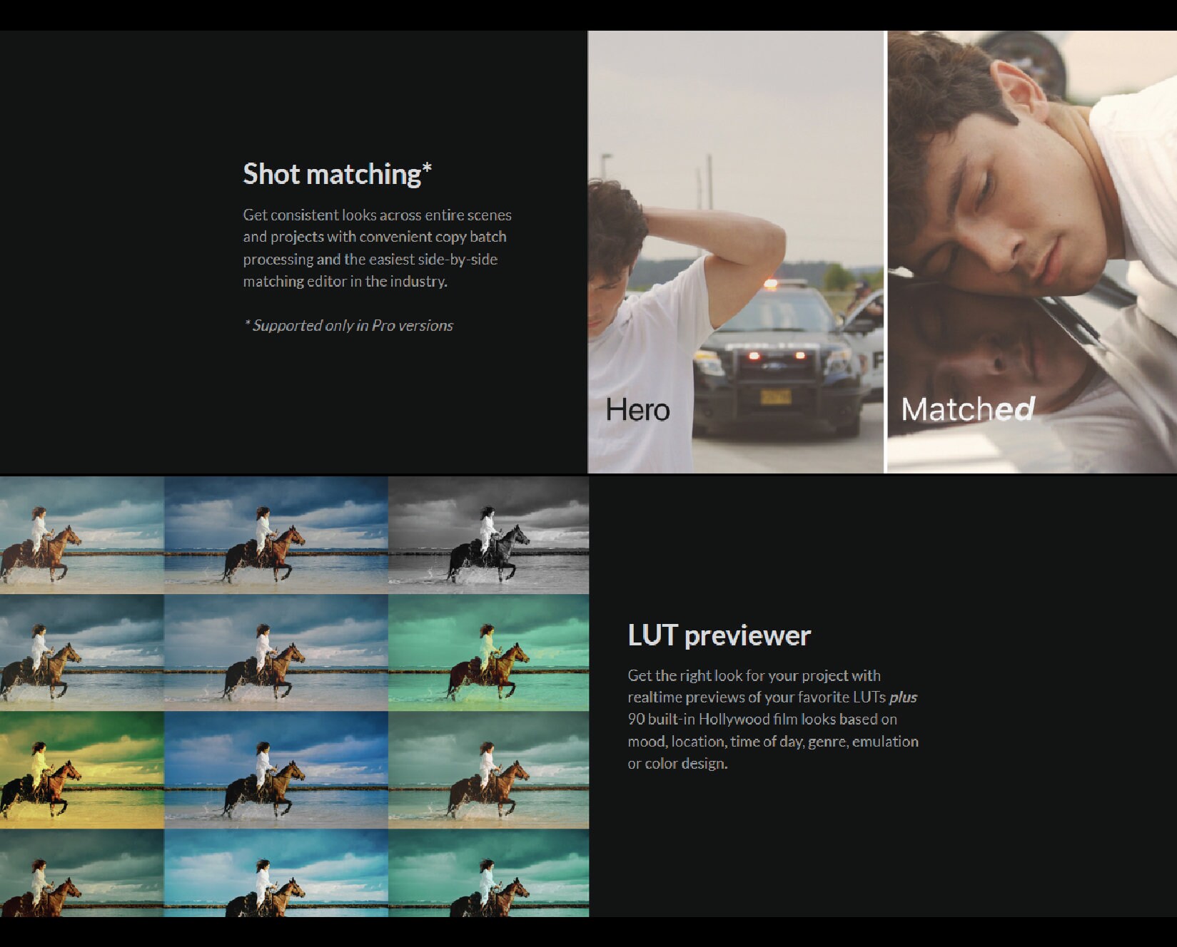CINEMAGRADE Pro Color Grading Software Plugin for Davinci, Premiere Pro ...
