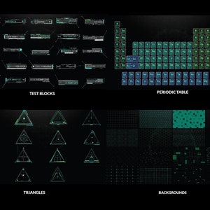 263 Ultimate HUD UI Elements Pack | Titles, Element, Technology ...