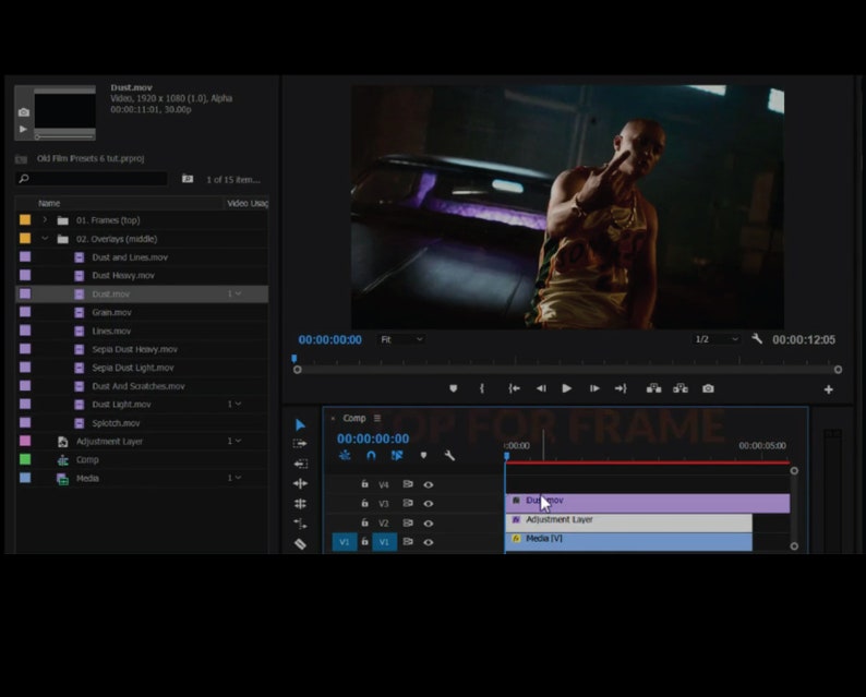 Authentic Film Look Overlay Preset Video Frame Preset Bundle Pack ...