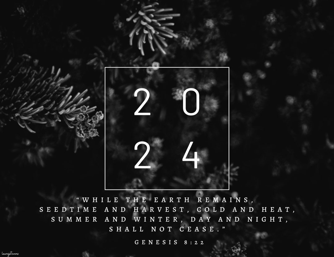 2024 Scripture Wall Calendar monotone - Etsy