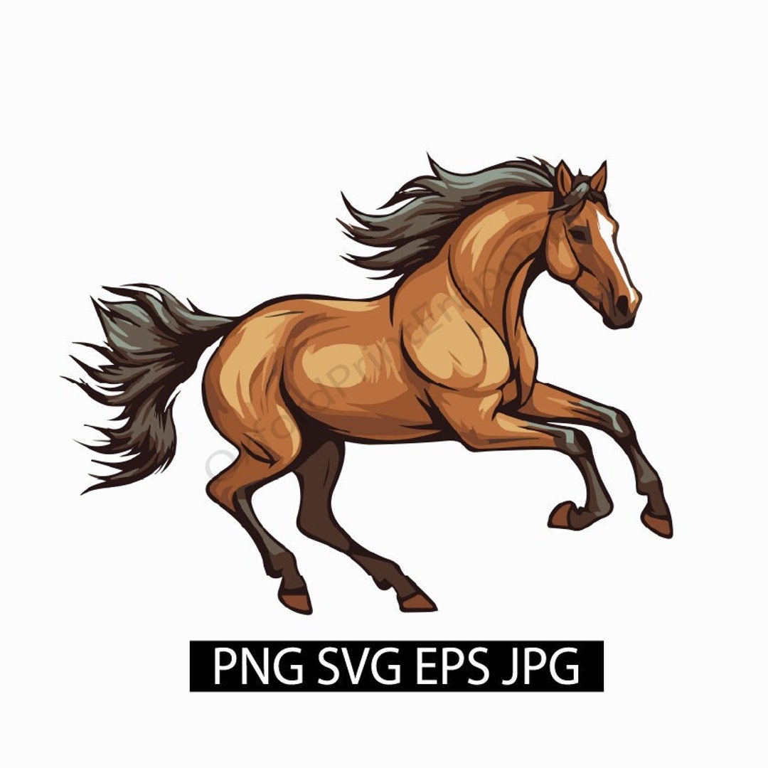 Running Horse SVG Rearing Horse SVG - Etsy
