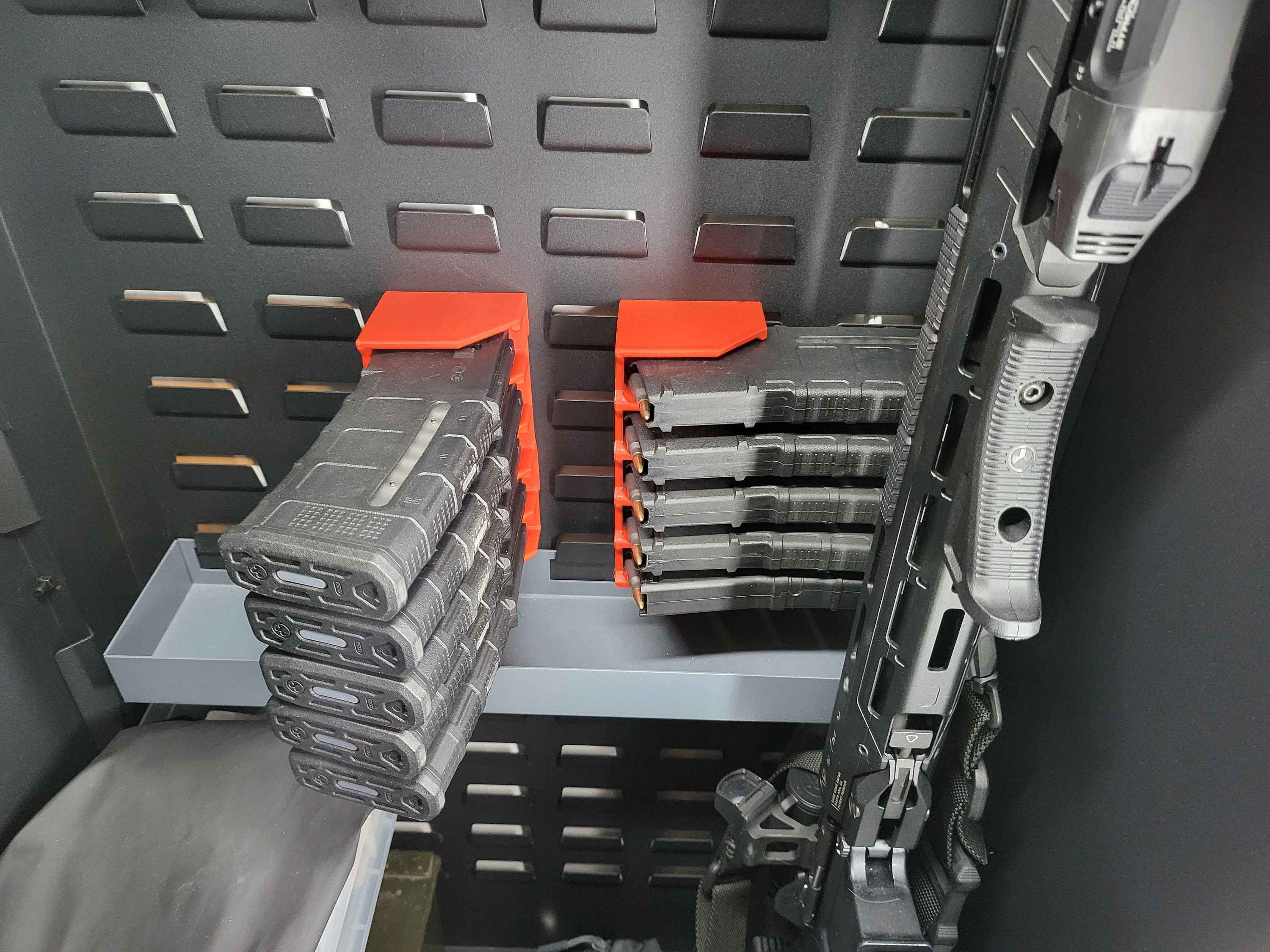 AR Universal 5-slot Low Profile Magazine Storage Louvered Wall ...