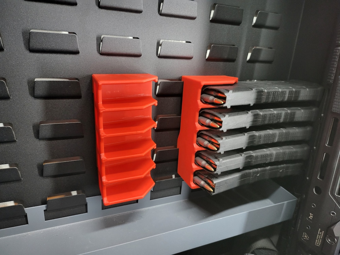 AR Universal 5-slot Low Profile Magazine Storage | Louvered Wall ...