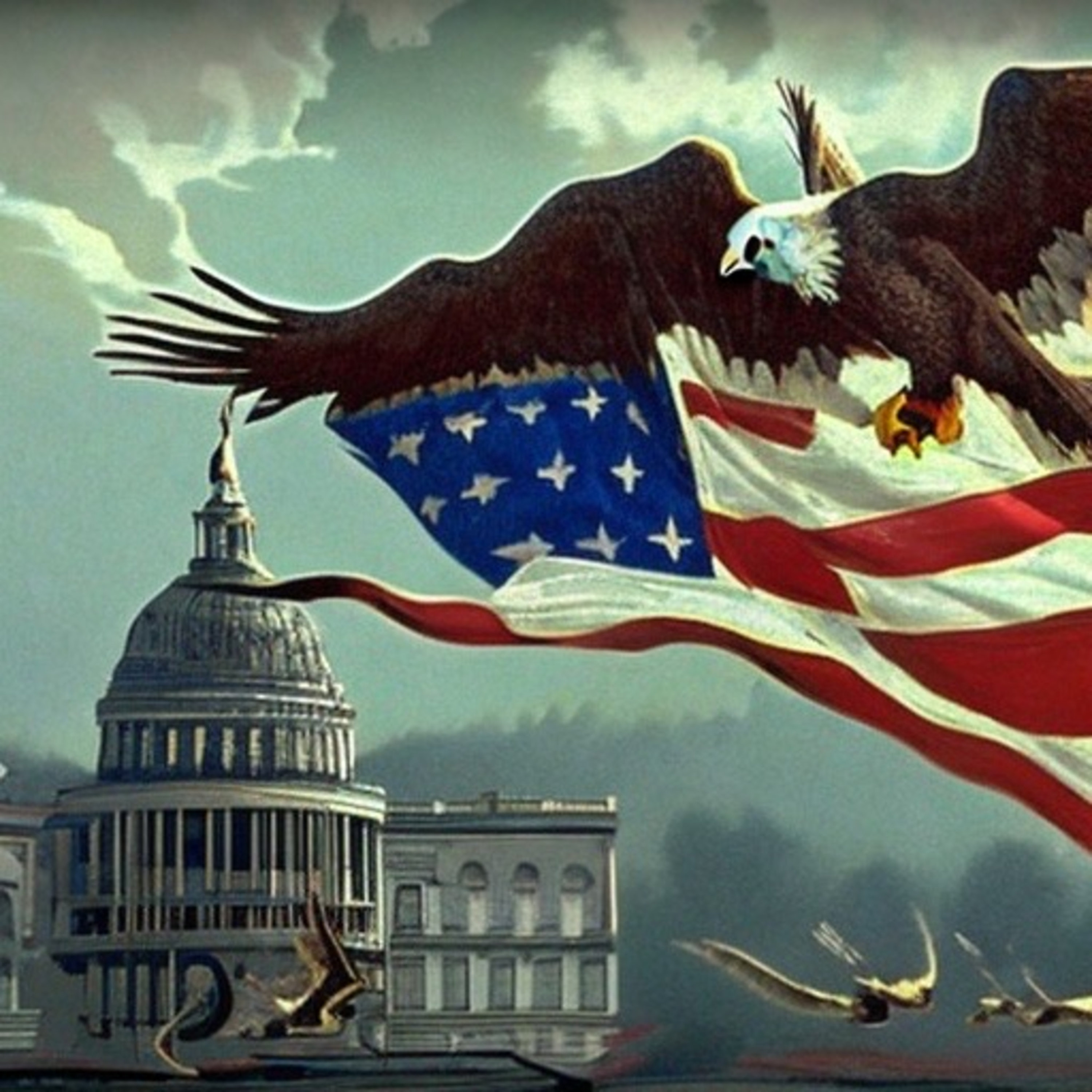 Digital Downloadable Conservative Art Print. Part of the Eagle - Etsy