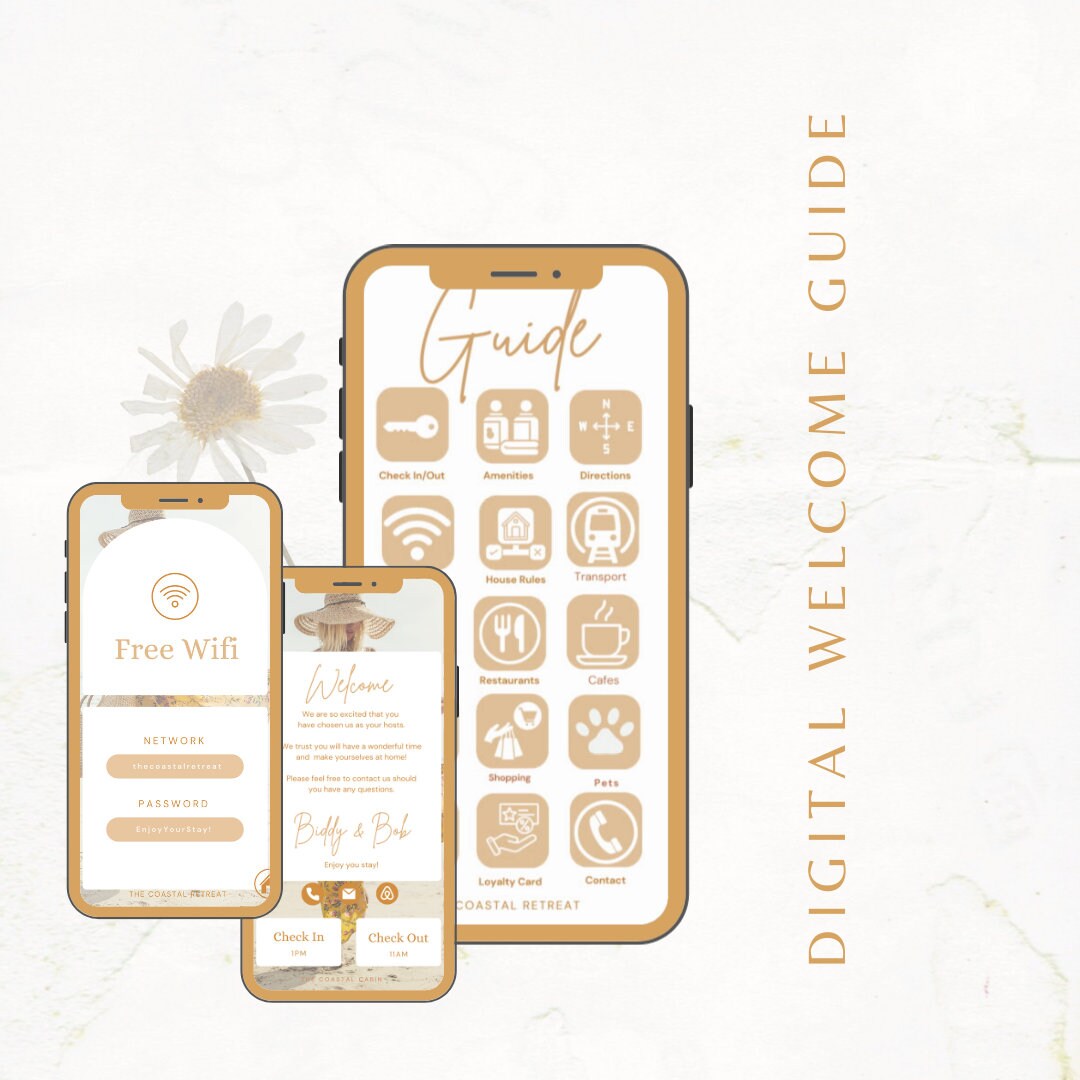 Airbnb Digital Welcome Book: Interactive and Customizable Guest Guide ...