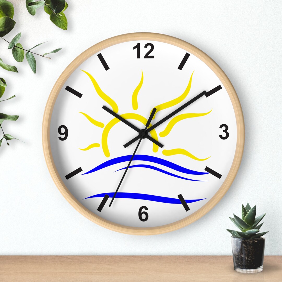 Wall Clock Naturist Symbol - Etsy