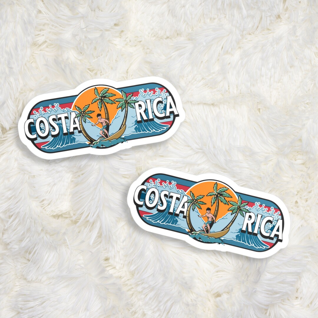 Costa Rica Sticker, Costa Rica Stickers, Pura Vida Sticker, Costa Rican ...