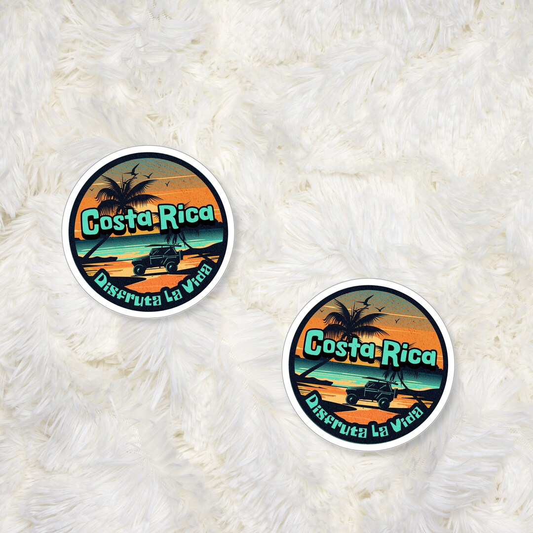 Costa Rica Sticker, Costa Rica Stickers, Pura Vida Sticker, Costa Rican ...