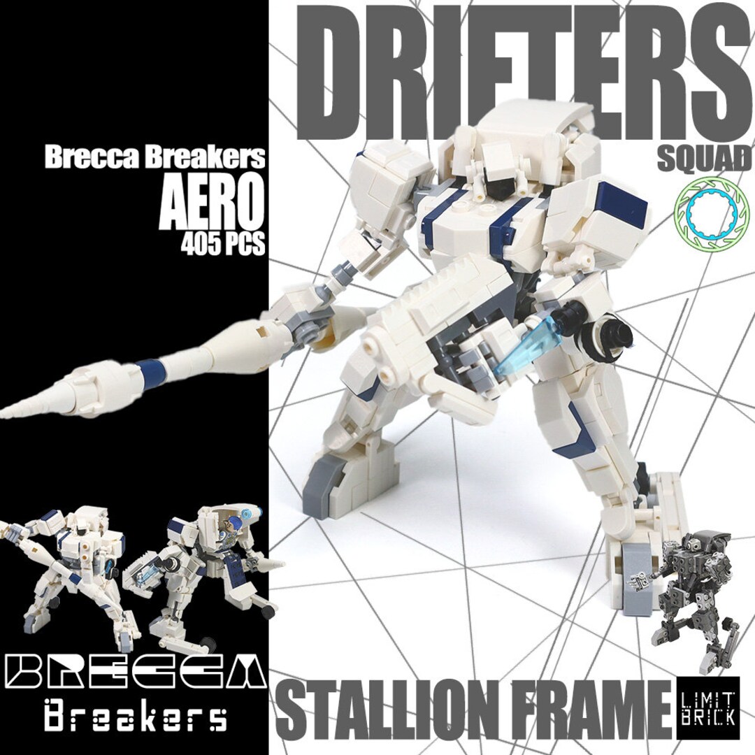 Brecca Breakers Aero Drifters Building Blocks MOC Brick Robot - Etsy