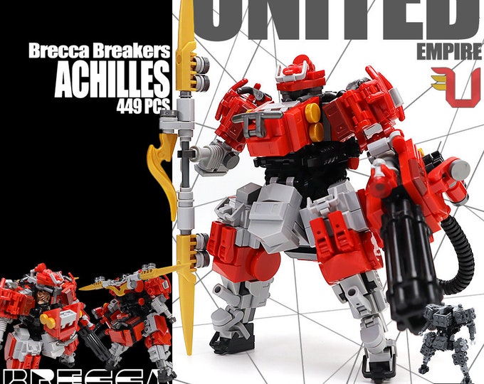 Brecca Breakers Achilles United Empire Building Blocks MOC Brick Robot ...