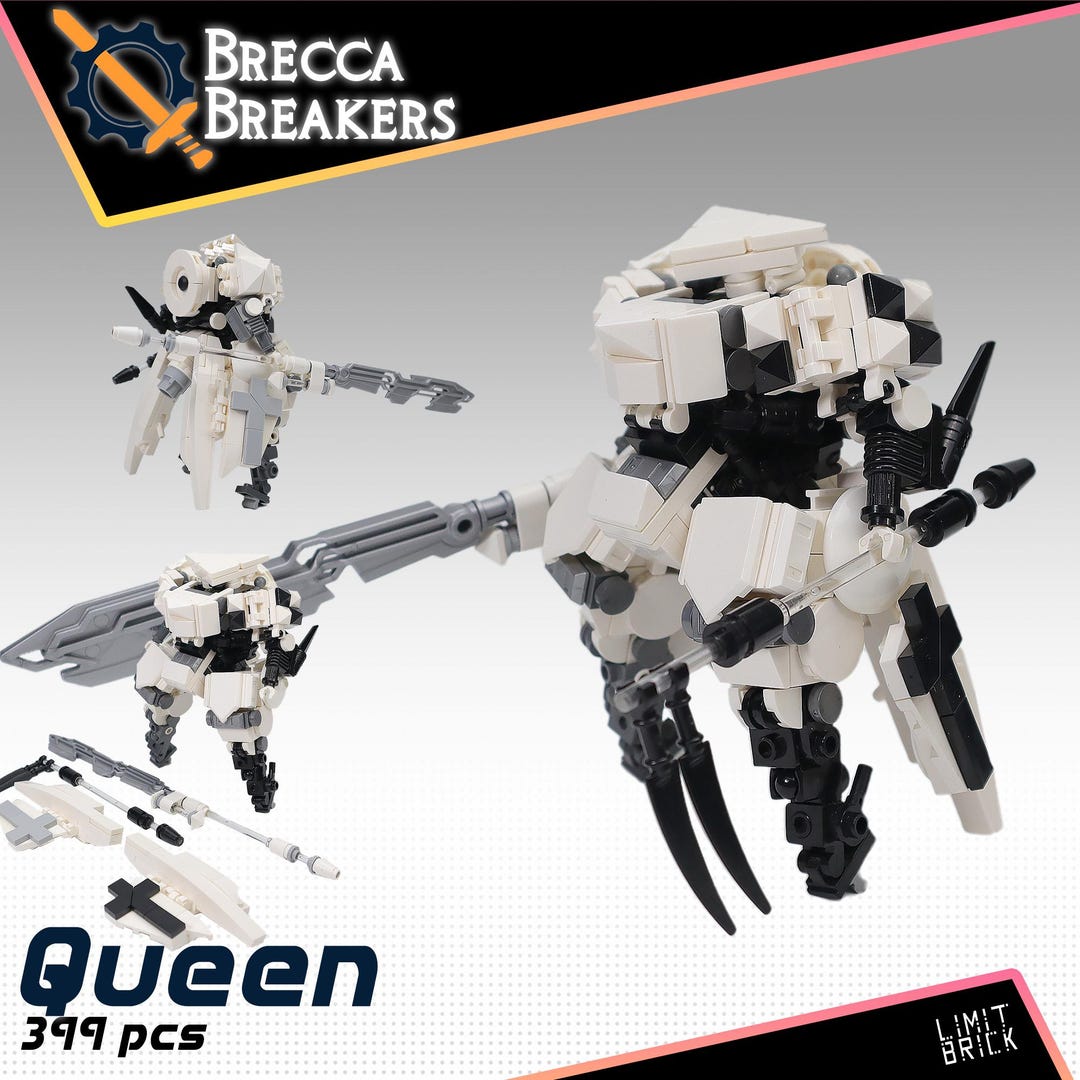Brecca Breakers Queen MOC Mech Building Blocks Chessterfields - Etsy