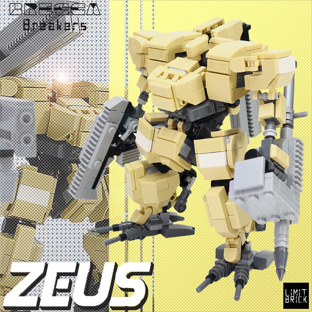 Brecca Breakers Zeus Armis Faction Building Blocks MOC Brick Robot Mech ...