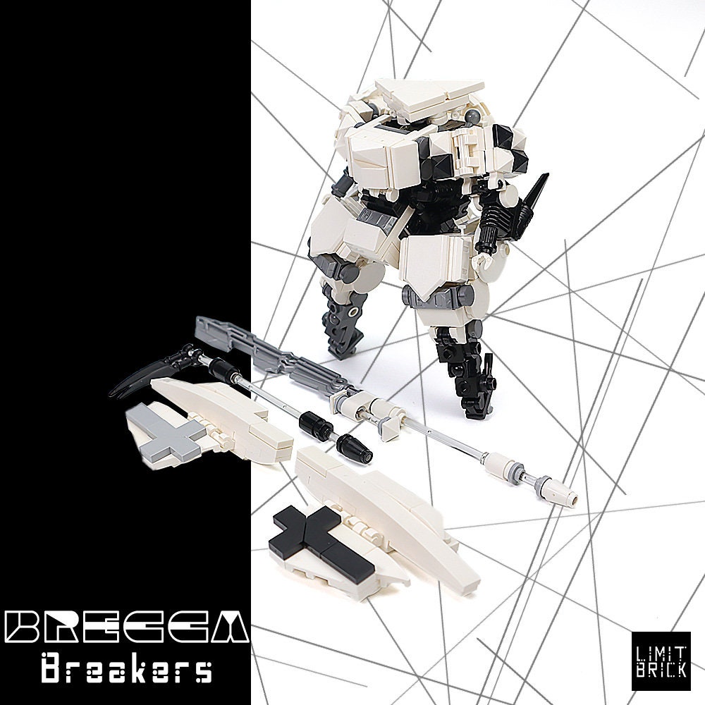 Brecca Breakers Queen Chessterfields Building Blocks MOC Brick Robot ...