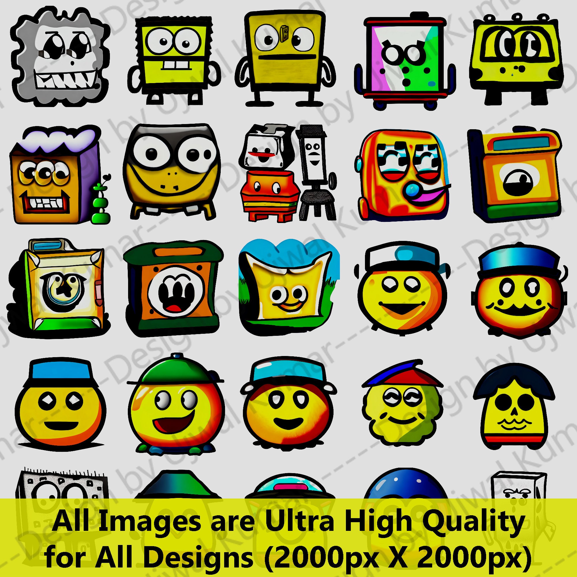 100 Doodlebob Files Bundle Layered Item, Unique Designs, Spongebob ...