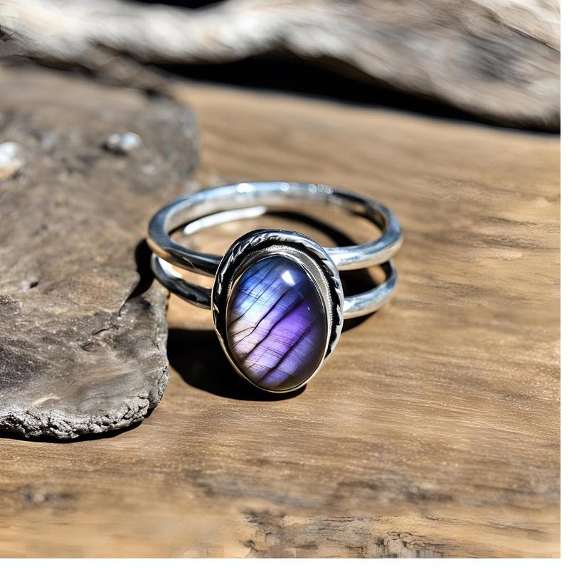 Labradorite Ring - Etsy