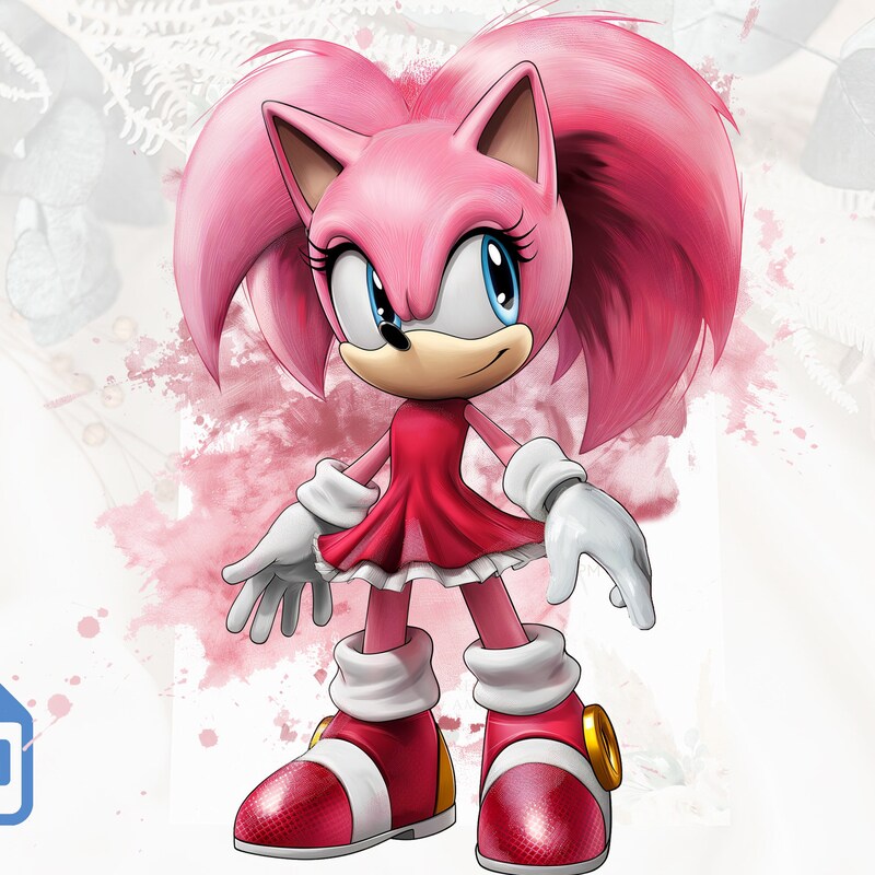 Sonic and Amy Rose Png - Etsy