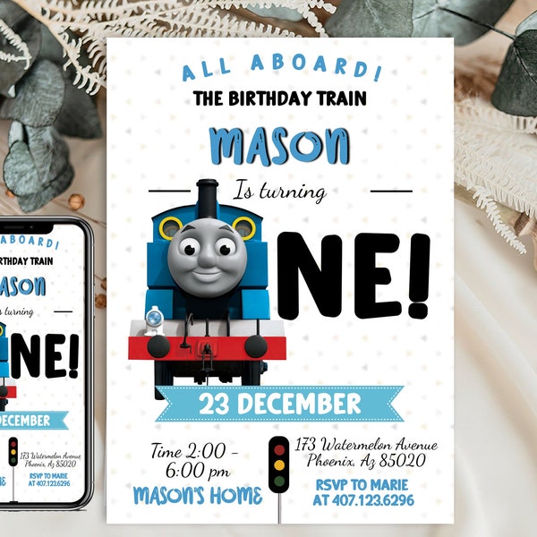 Thomas Invitation - Etsy