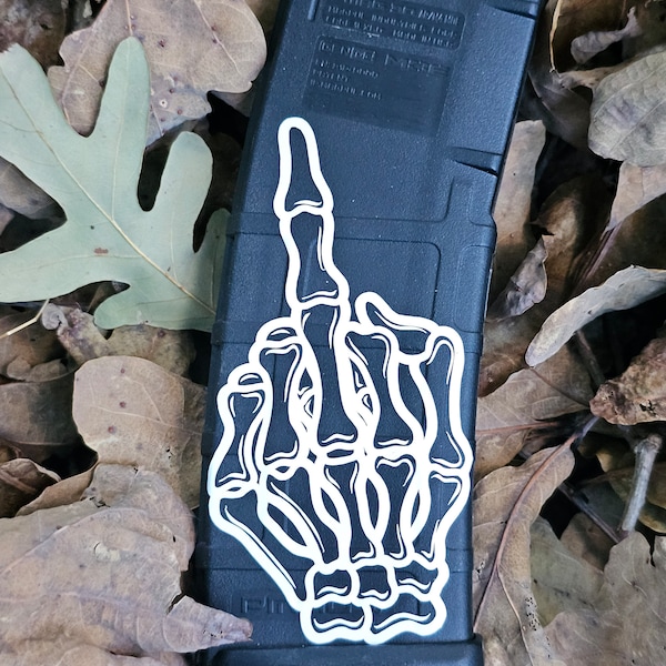 Middle Finger Decal - Etsy