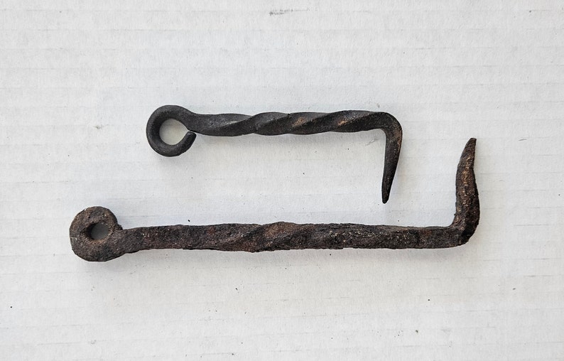 Antique Wrought Iron Cobbler and Handmade Farmers Hand Tool Set ...