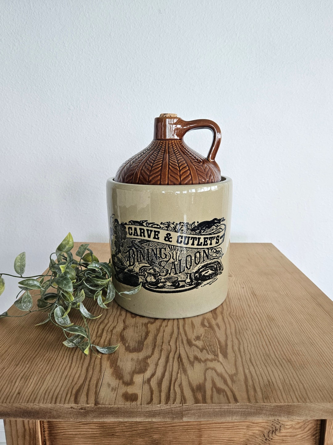 Vintage Holt-howard Stoneware Jug, Vintage Pottery Crock, Rustic ...