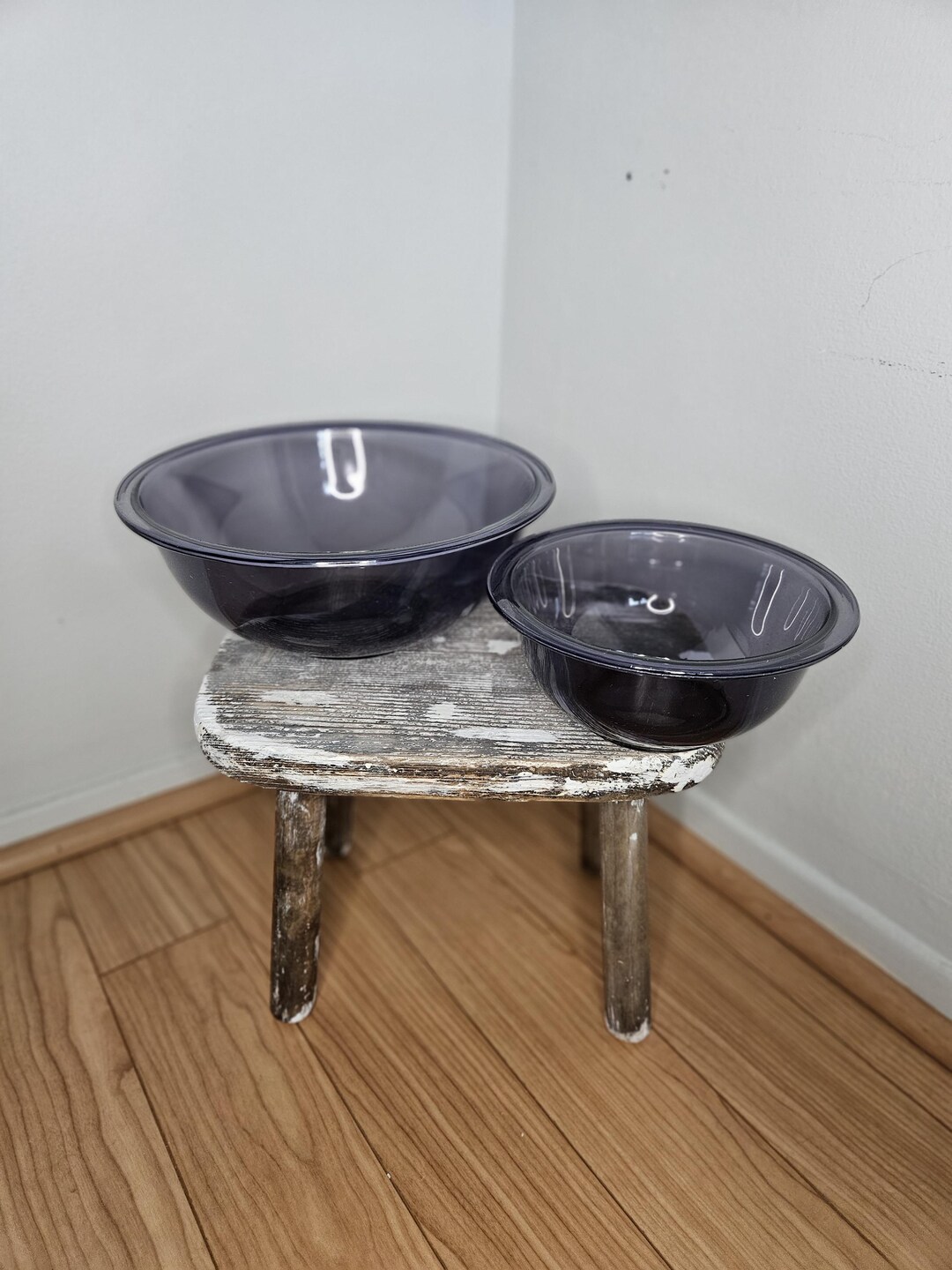 Set of 2 Purple Pyrex Mixing Bowls, 1 Liter & 2.5 Liter, Kitchenware ...