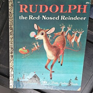 Set of Vintage 1958 "rudolph the Red Nose Reindeer", 1974 "santa's ...
